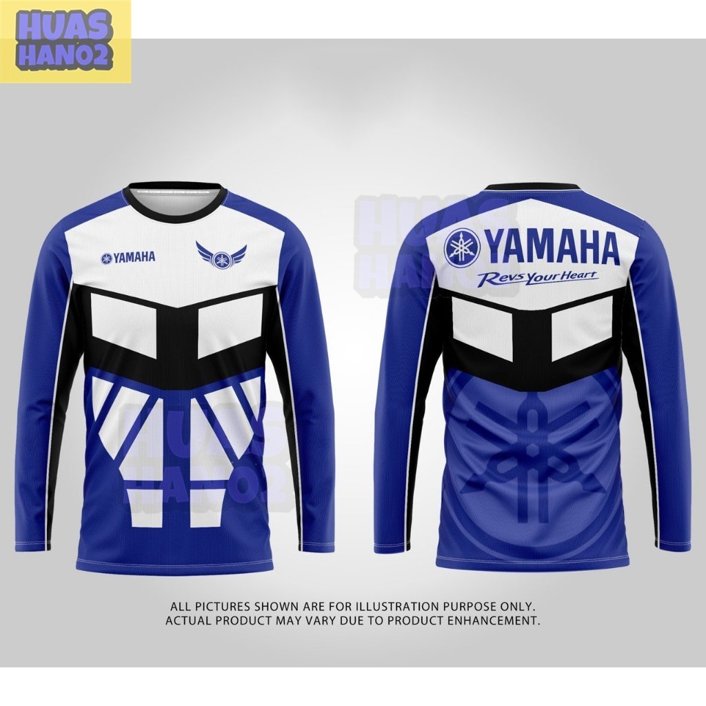 YAMAHA LONGSLEEVE FULLSUBLIMATION FOR MOTORCYCLE RIDER UNIFORM | Shopee ...