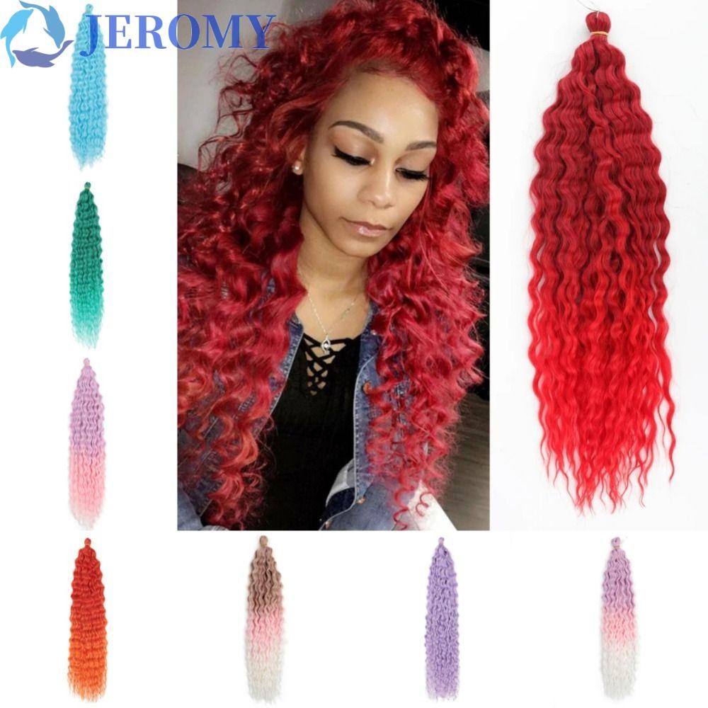 JEROMY Twist Crochet Hair, Afro Curly Hair Deep Wave Braiding Hair ...