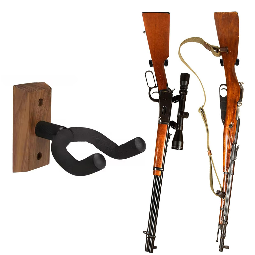 Vertical Gun Hanger Wall Mount Gun Rack Adjustable Hold Up Display ...