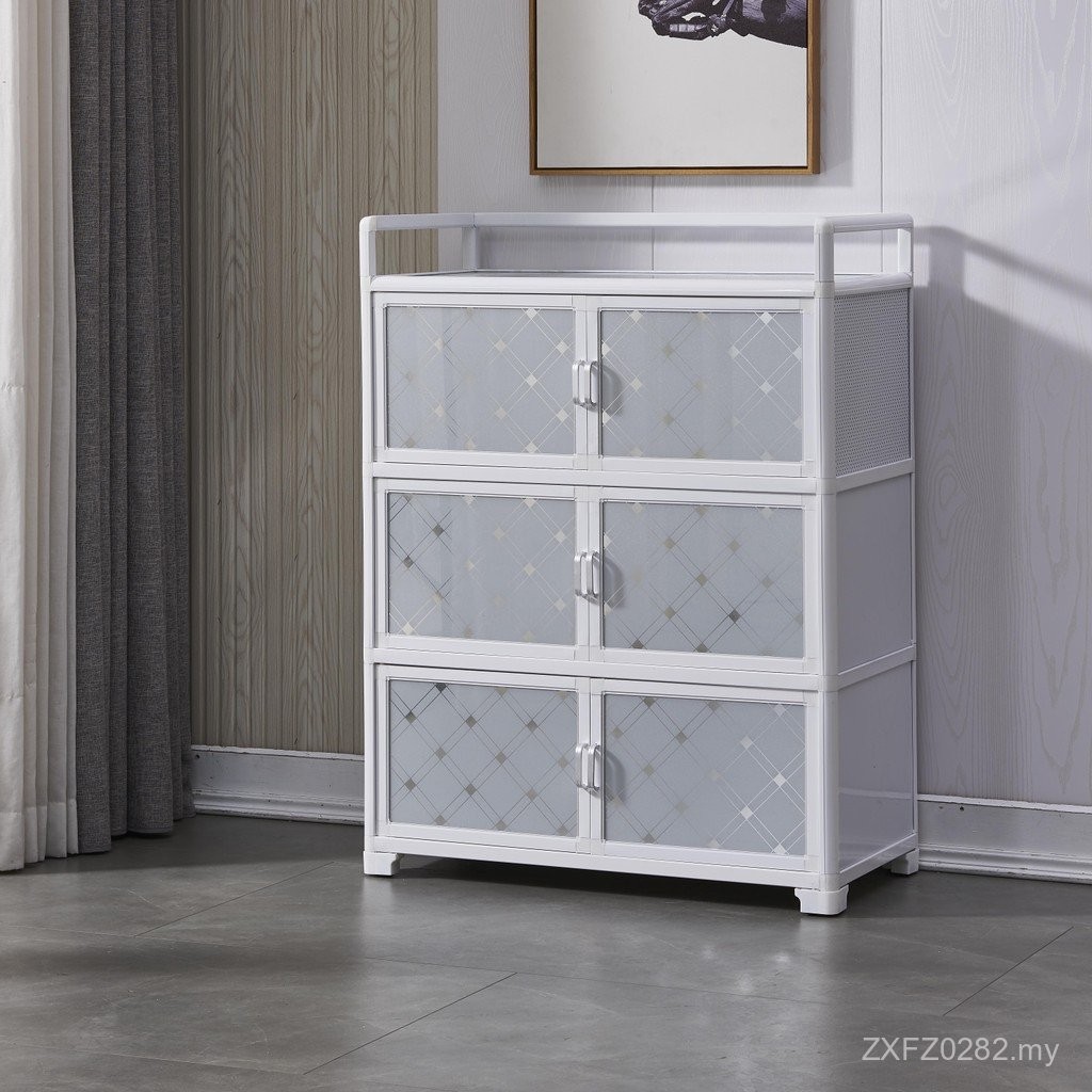 Household Kitchen Simple Storage Multifunctional Cupboard 6R Tableware ...