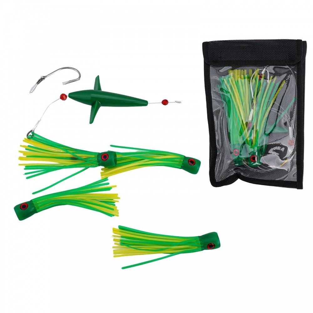 Dynamic Posture Feather Rig Bird Trolling Lure for Tuna Marlin Sailfish ...