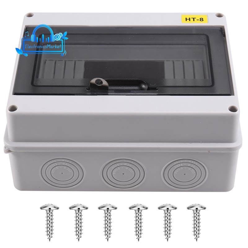 HT-8 Way IP65 Mcb Breaker Box Distribution Protection Box ABS Power ...