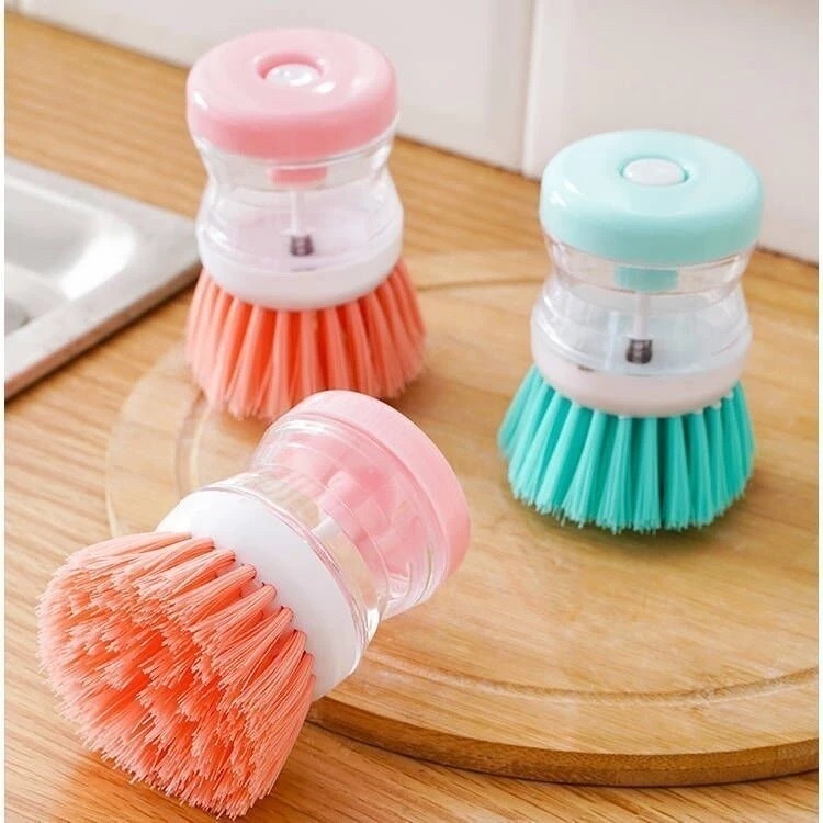 Soap Dispenser Scrubber Kitchen Wash Pot Dish Brush Washing Utensils ...