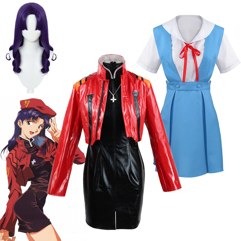 Anime EVA Cosplay School Uniform Costume Dress Uniform Ayanami Rei ...