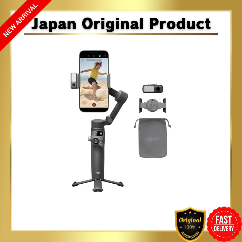 DJI Smartphone Gimbal Osmo Mobile 7P Gimbal Stabilizer (iPhone/Android) Native Tracking Lighting ...