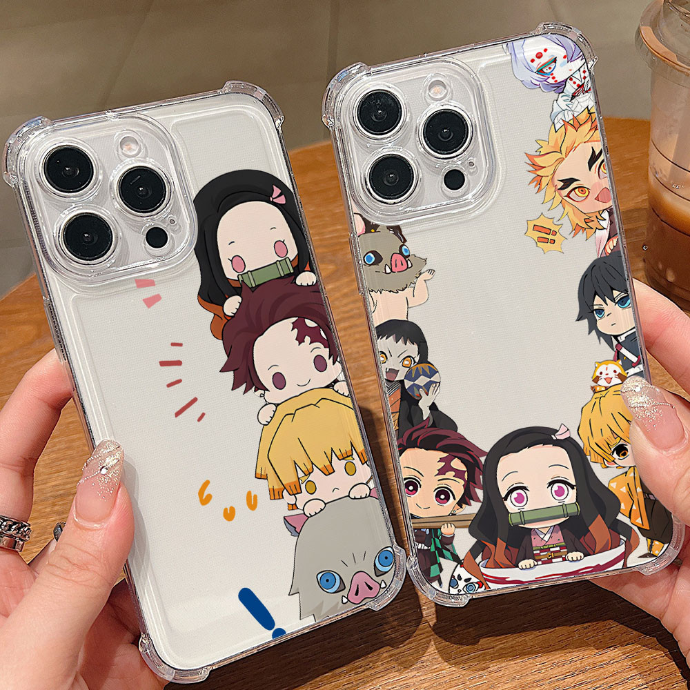 Cute Demon Slayer Casing for Samsung Galaxy S25 Edge S24 S23 S22 S21 ...