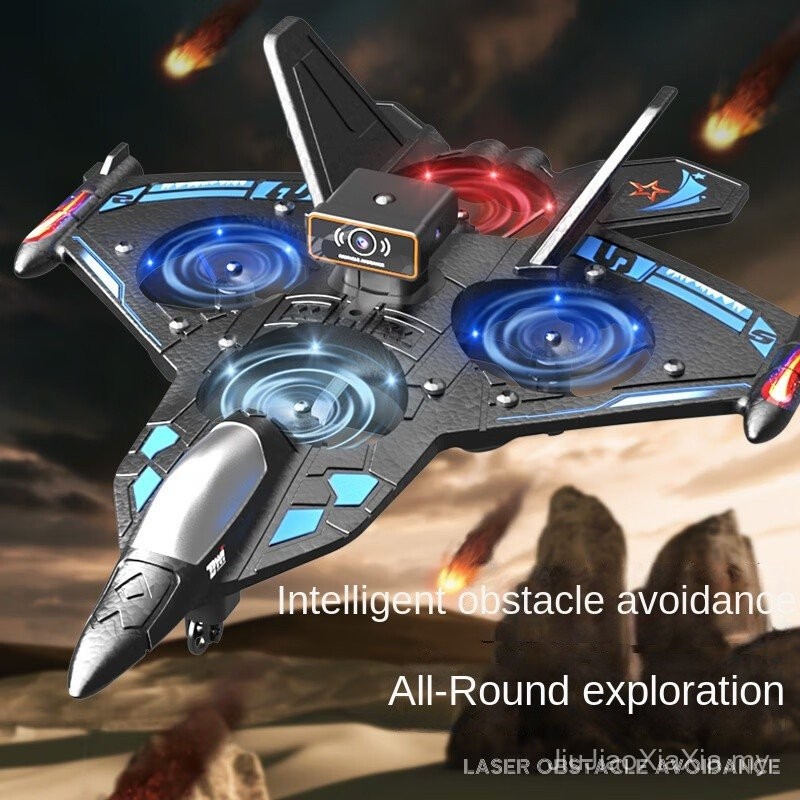 Four-Robow Obstacle Avoidance Fixed High Foam Fighter Drone Children's ...