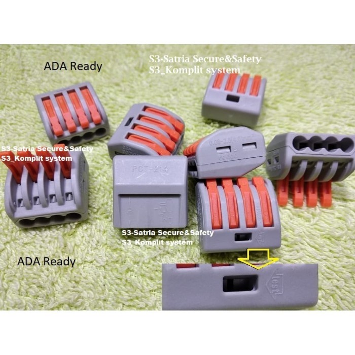 Wago connection 4 lane electrical cable connection terminal 4P clamp clamp | Shopee Malaysia