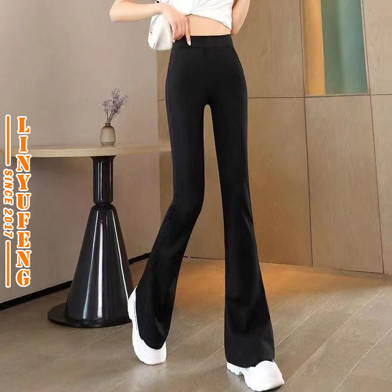 Bootcut Long Suit Pants Women High Waist Korean Style Casual Vintage ...