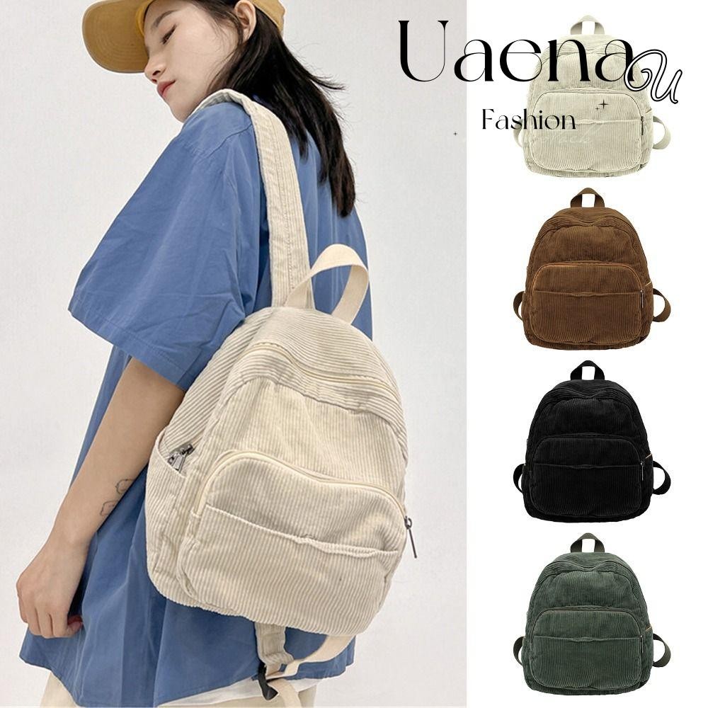UAENAU Mini Backpack Purse, Travel Corduroy Small Backpacks ...