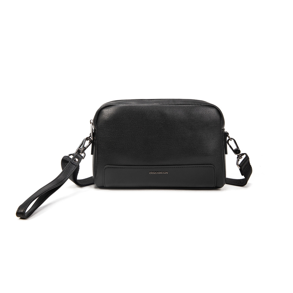 OBERMAIN Men's Clutch / Synthetic Leather / Black / OBS551P1 | Shopee ...