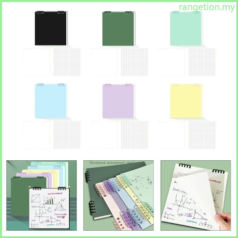 RAN Binder Notebook Refillable 10 Hole Pre-Punched Binder Journal ...