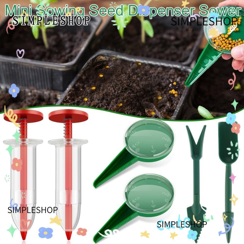SIMPLESHOP Seeding Dispenser Tools, Handheld Plant Sower Plant Seeder ...