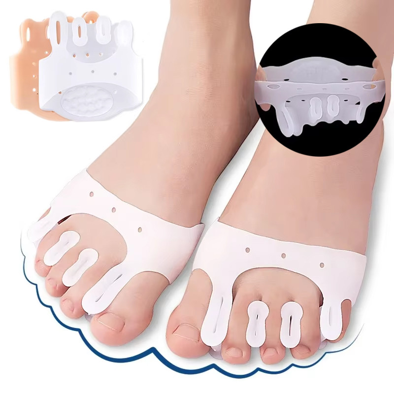 2pieces=1pair Gel Silicone Bunion Corrector Toe Separators Forefoot ...