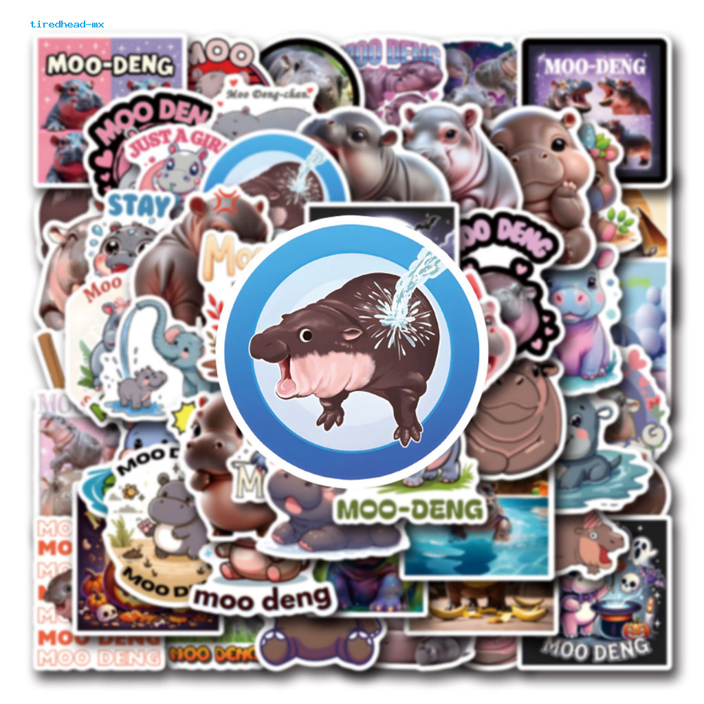 tiredhead Fade-resistant Decals Waterproof Laptop Stickers 50pcs Cute ...