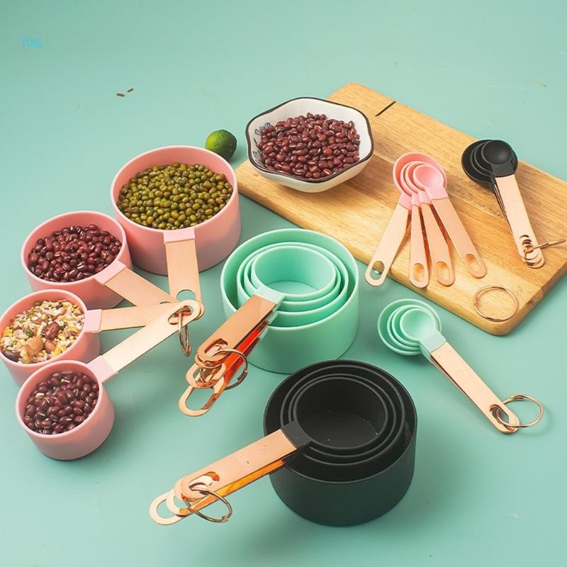 Vonl Set of 8 Measuring Spoons Set Kitchen Measuring Set Measuring ...