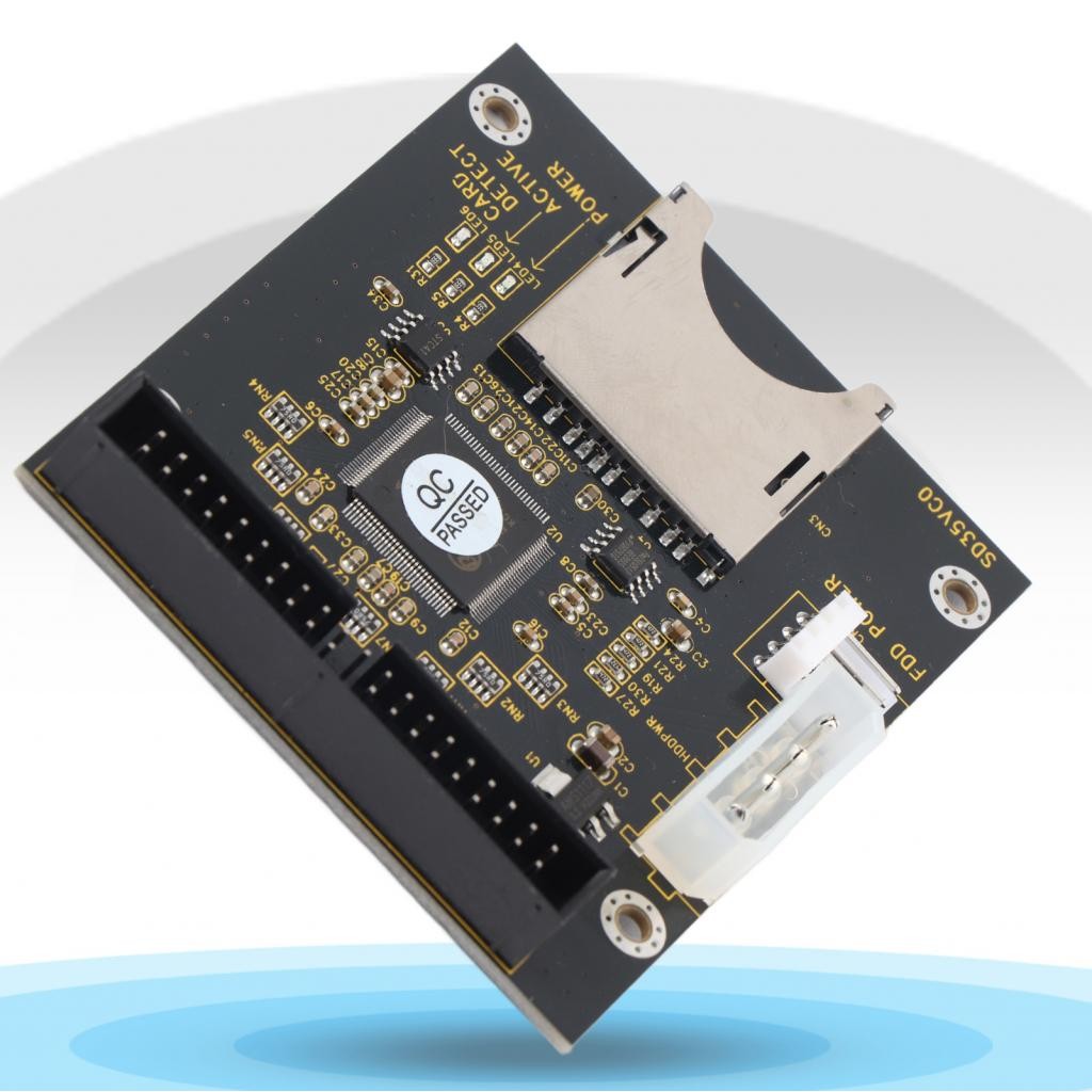 Superparis /HC/XC/MMC Memory Card To 3.5 40Pin Male IDE Hard Disk Drive ...