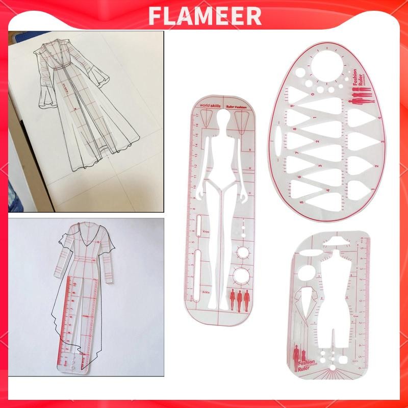 [FlameerMY] Fashion Drawing Ruler Fashion Illustration Rulers Work ...