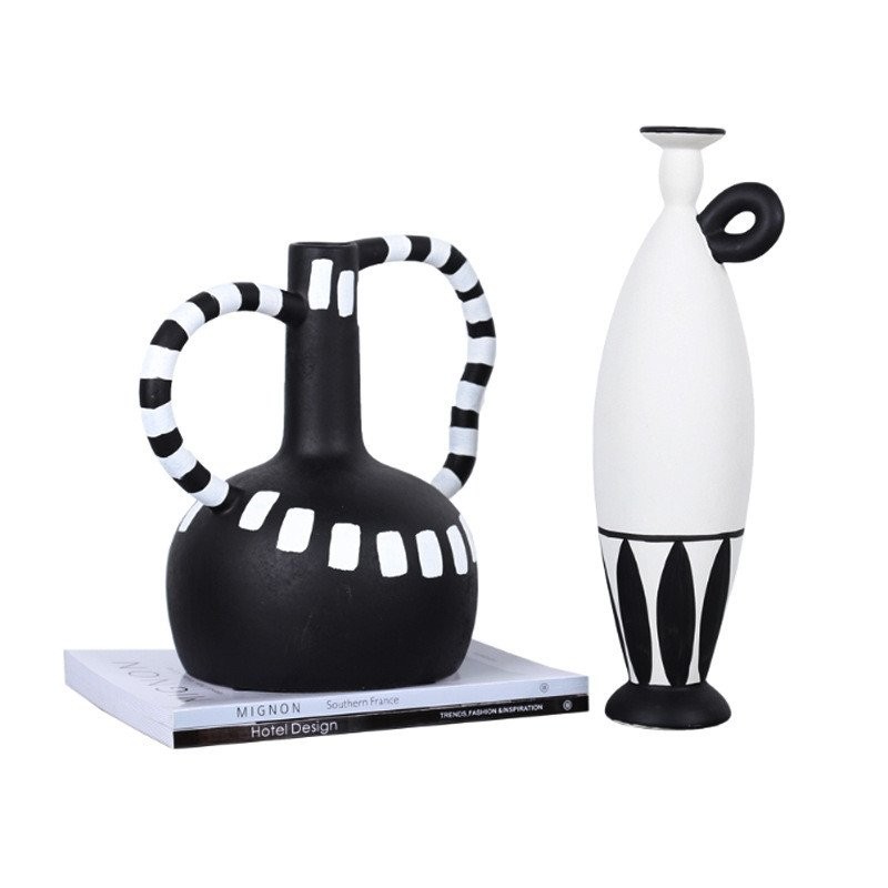 Gaya minimalis rumah, titik gelombang putih, bunga geometri damar ...