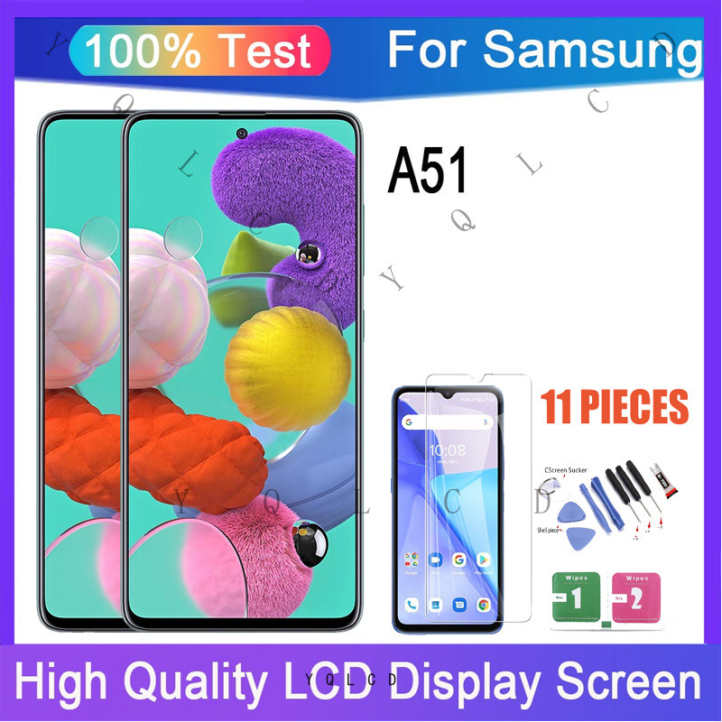 Original AMOLED Samsung Galaxy A51 LCD Display Touch Screen Digitizer ...
