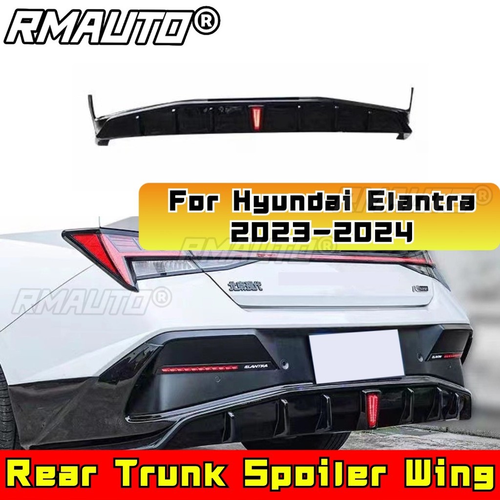 For Hyundai Rear Trunk Spoiler Wing Side Skirt Front Bumper Lip Roof ...