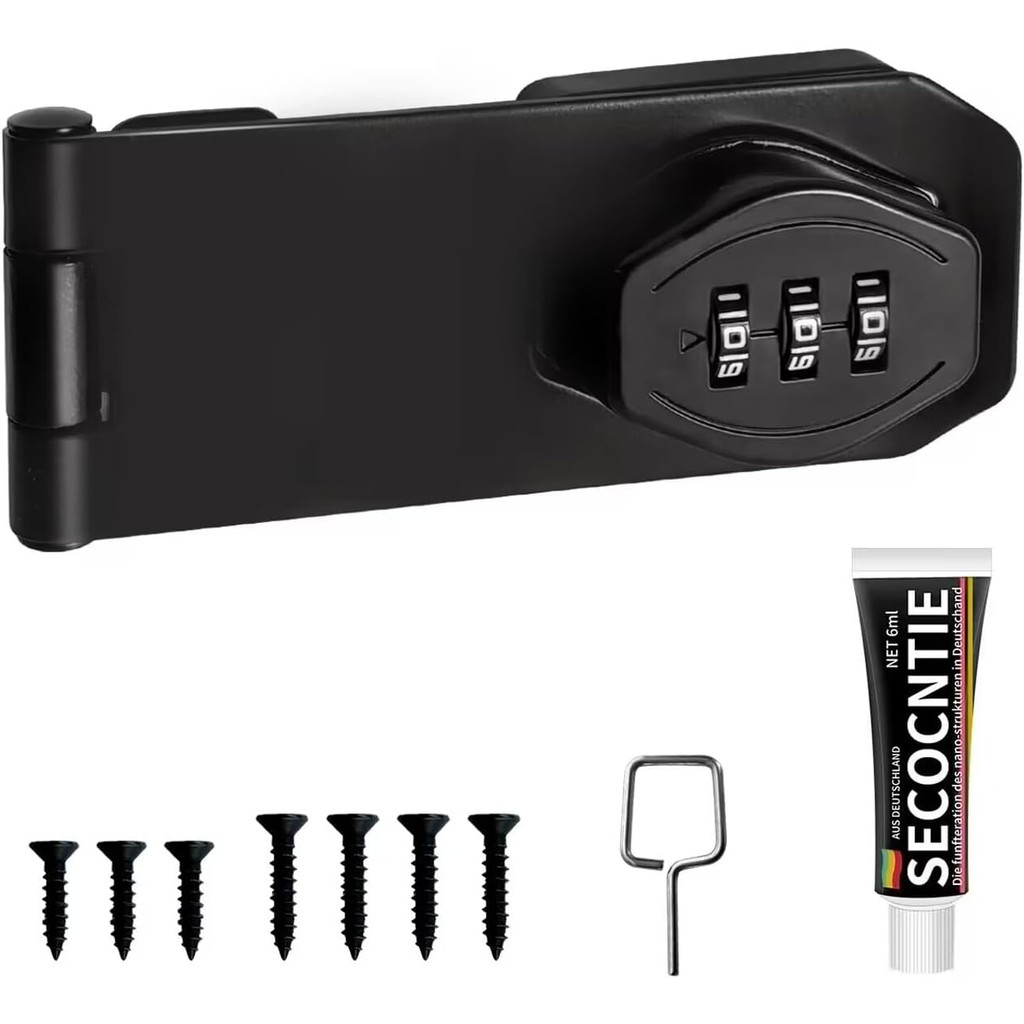 3/4/5/6Inch Password Lock Keyless Zinc Alloy Rotary Hasp Locks Punching ...