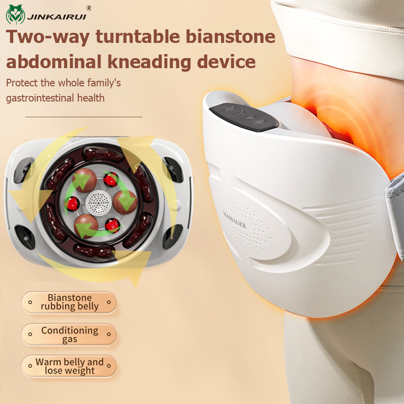 Two-way Abdominal Massager Rubbing Abdomen Massage Belt Natural Stone ...