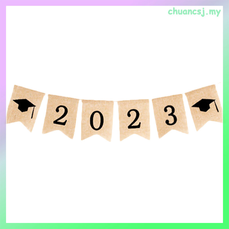 Prom Decorations Flags 2023 Grad Banners Preschool Graduation Cap ...