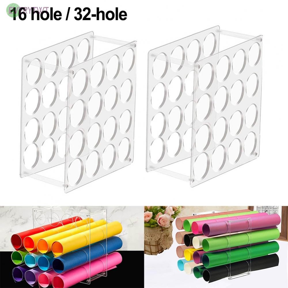 【EVER】Functional Vinyl Roll Storage Solution in Acrylic with 32 Hole ...