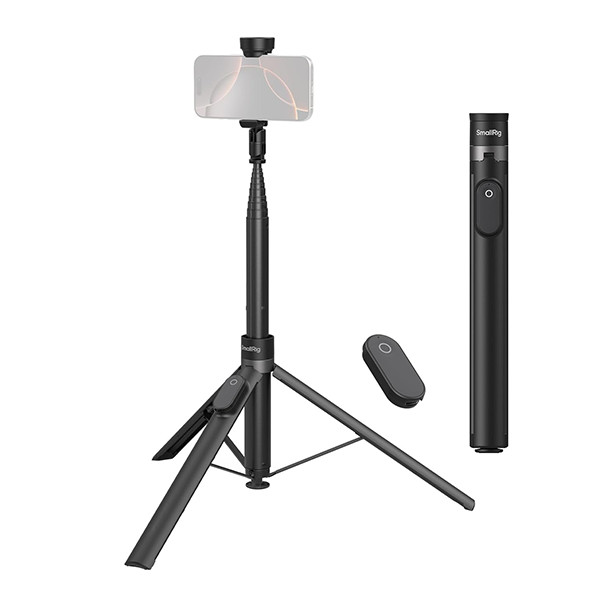 SmallRig ST30 One-Touch Deploy Selfie Stick Tripod with Remote 33 to ...