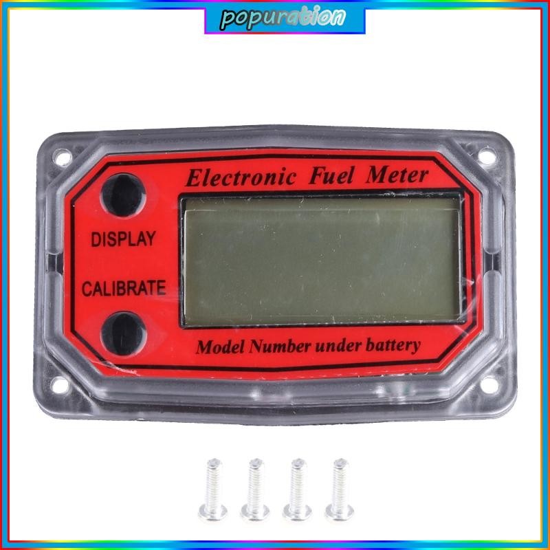 POP Portable for Turbine Flow Meter Digital- Oil Fuel Flow Meter Mini ...