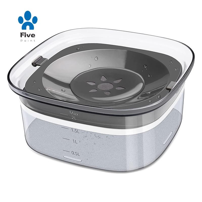 Dog Water Bowl Slow Water Feeder 70Oz No Spill Dog Bowl Pet Water ...
