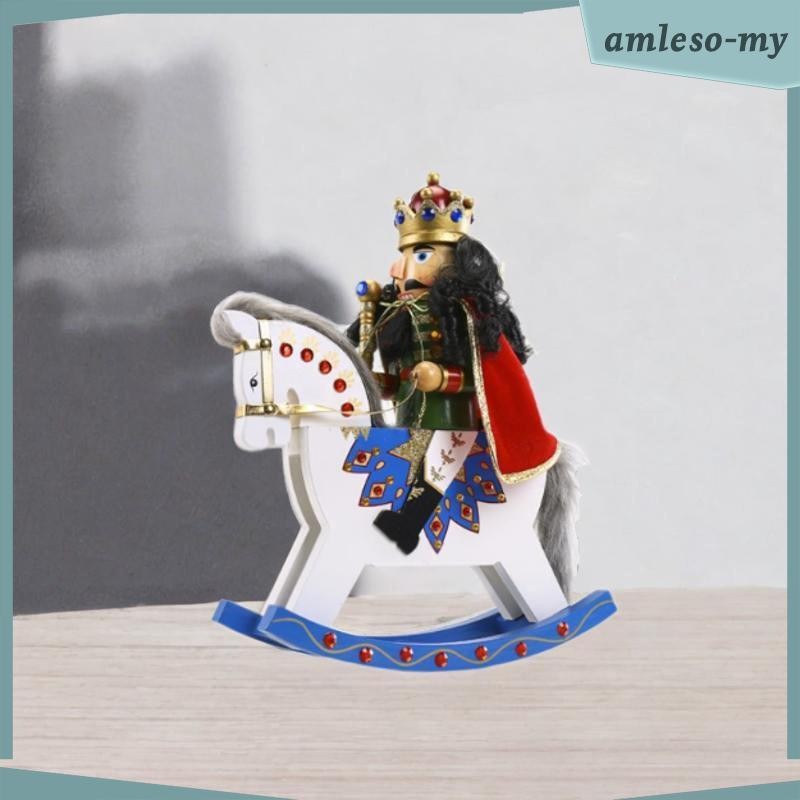 [AmlesoMY] Nutcrackers Rocking Horse Nutcracker Figures for Shelves ...
