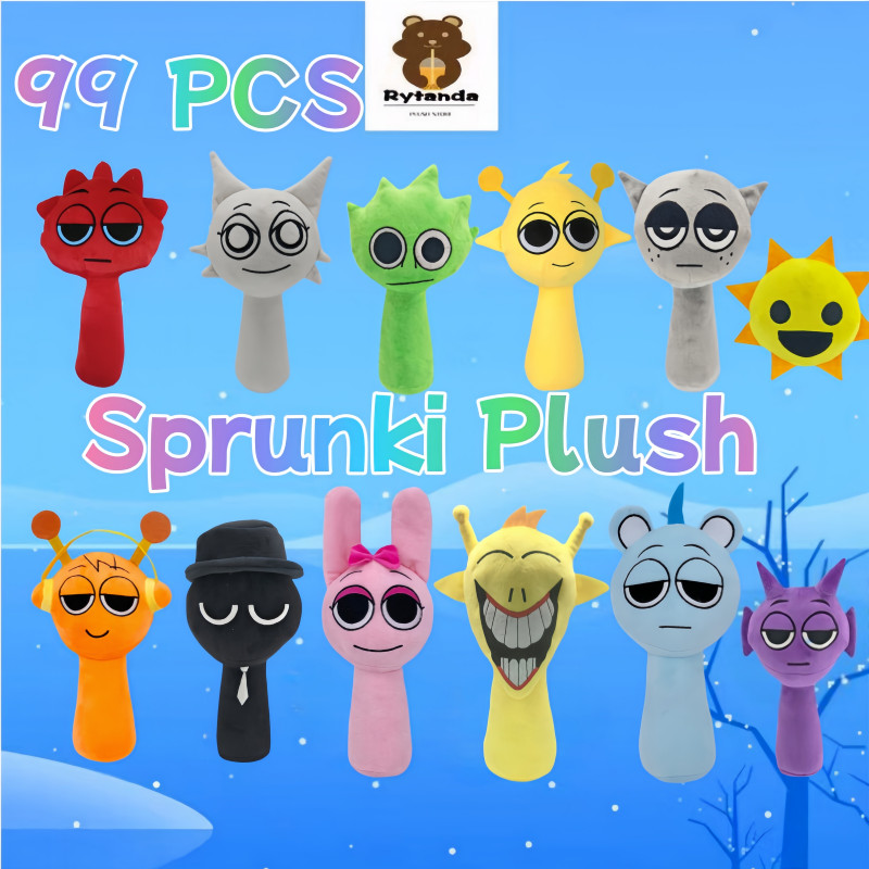 Sprunki Plush Toy Sprunki Incredibox Plushie Doll Sprunki Wenda Gray ...