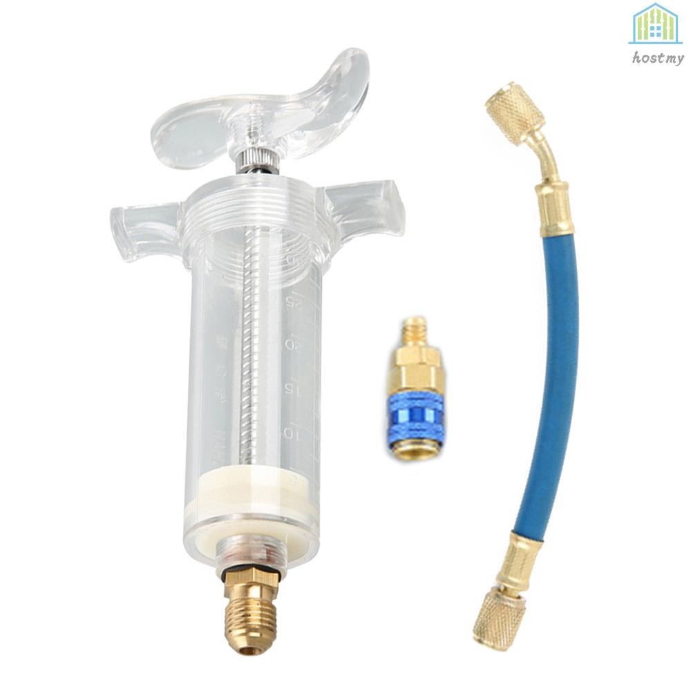 【hostmy】Air Conditioner Oil Inject Tool Dye Inject Device 1/4in Quick Coupler Hand Turn Screw-in ...