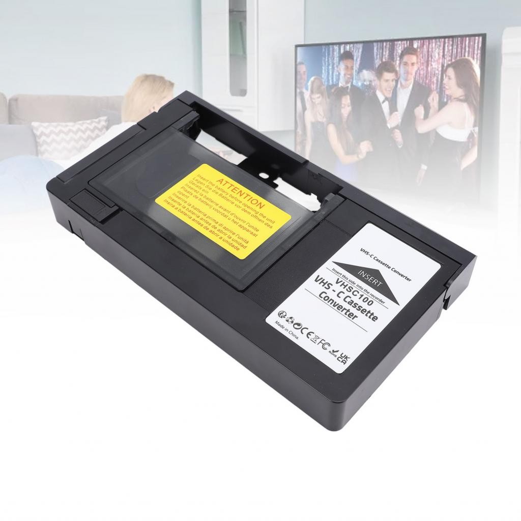 Cancanshop VHS C to Cassette Adapter for S and Tapes etc Not Compatible ...