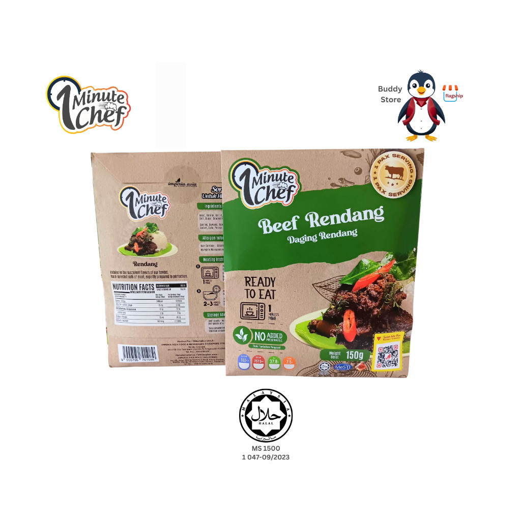 1 Minute Chef Rendang Beef 150 g (Ready To Eat) | Shopee Malaysia