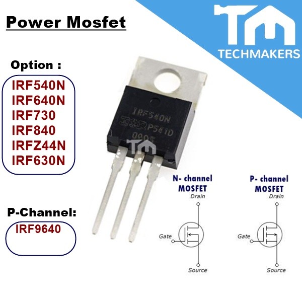 IRF540N / IRF560N / IRF730 / IRF840 / IRFZ44N / IRF9640 / IRFZ44N IRF ...