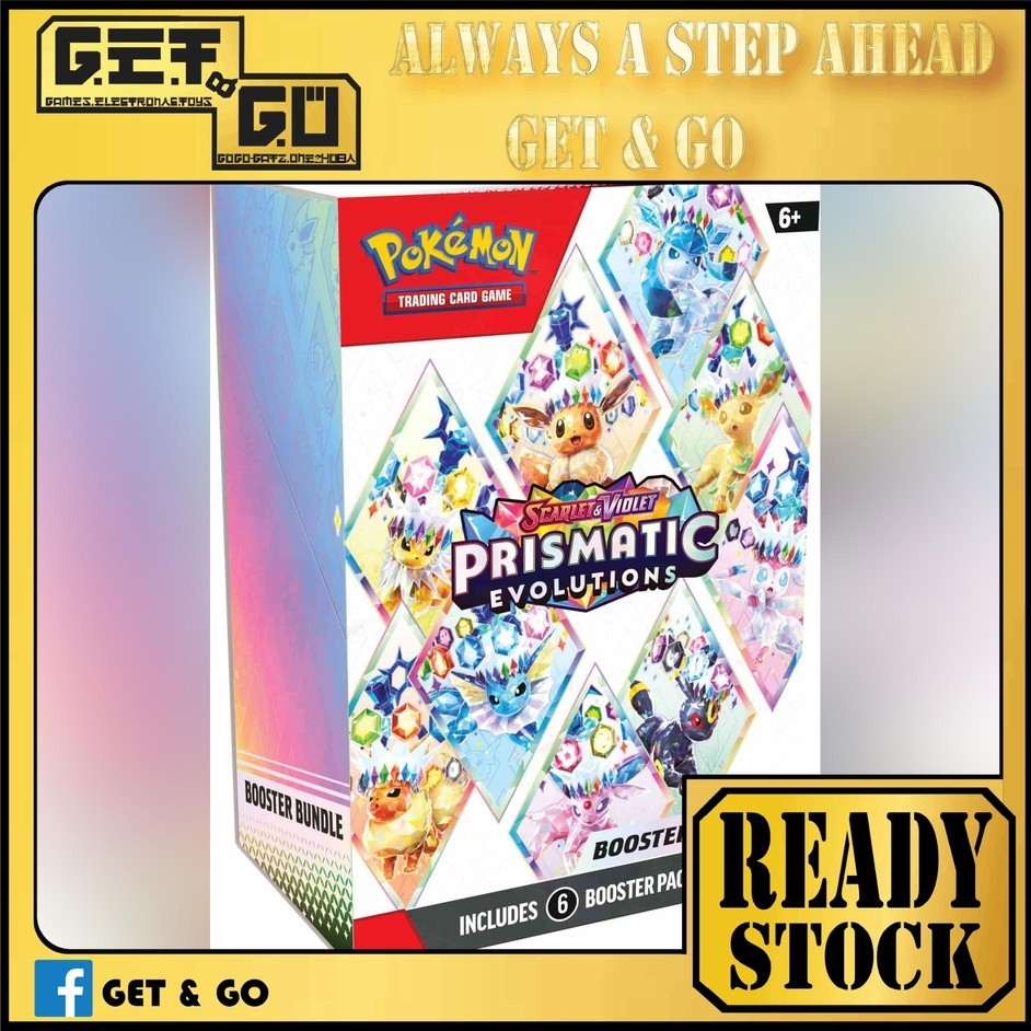 [Ready Stock] Pokemon TCG SV8.5 Prismatic Evolutions Booster Bundle ...