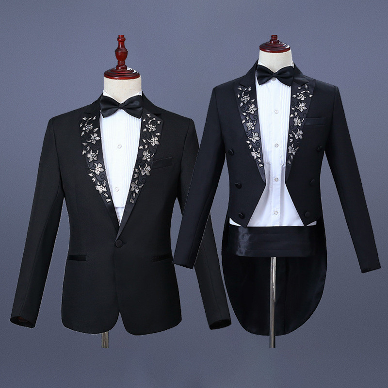 Men Dress Costume Groomsmen Group Chorus Rental Costume Men Suit Poetry ...