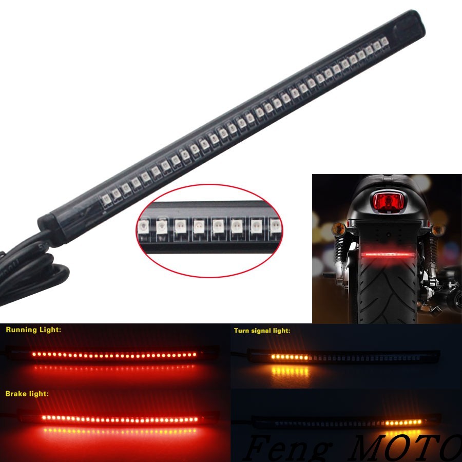 Super Bright Universal Motorcycle Retro Modified LED Rear Tail Light ...