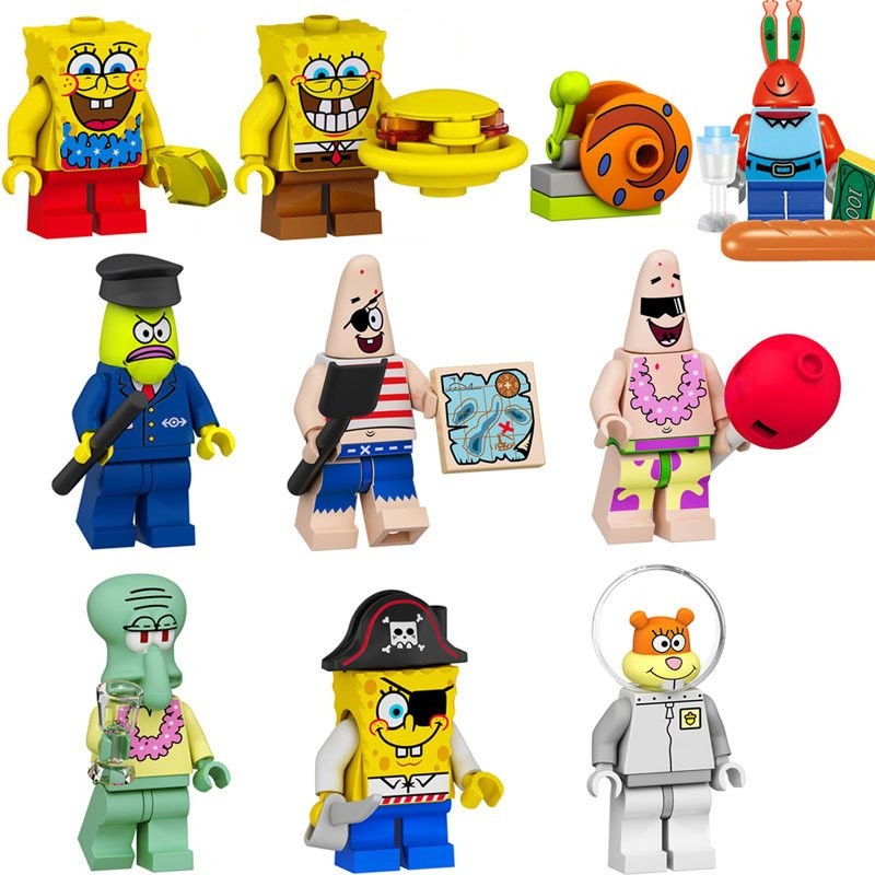 Compatible with SpongeBob SquarePants Crab Boss Octopus Brother Sandy ...