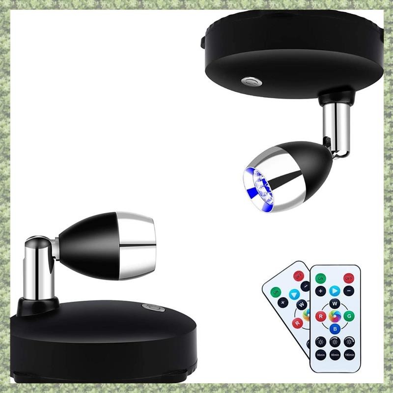 (E G M L) Wireless Spotlight Battery Operated Accent Lights,Dimmable ...