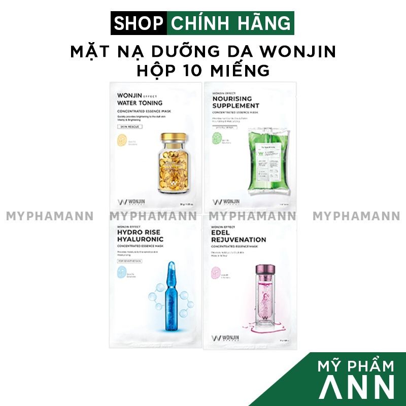 Wonjin Concentrated Essence Mask for All Skin Types - Wonjin Paper Mask ...