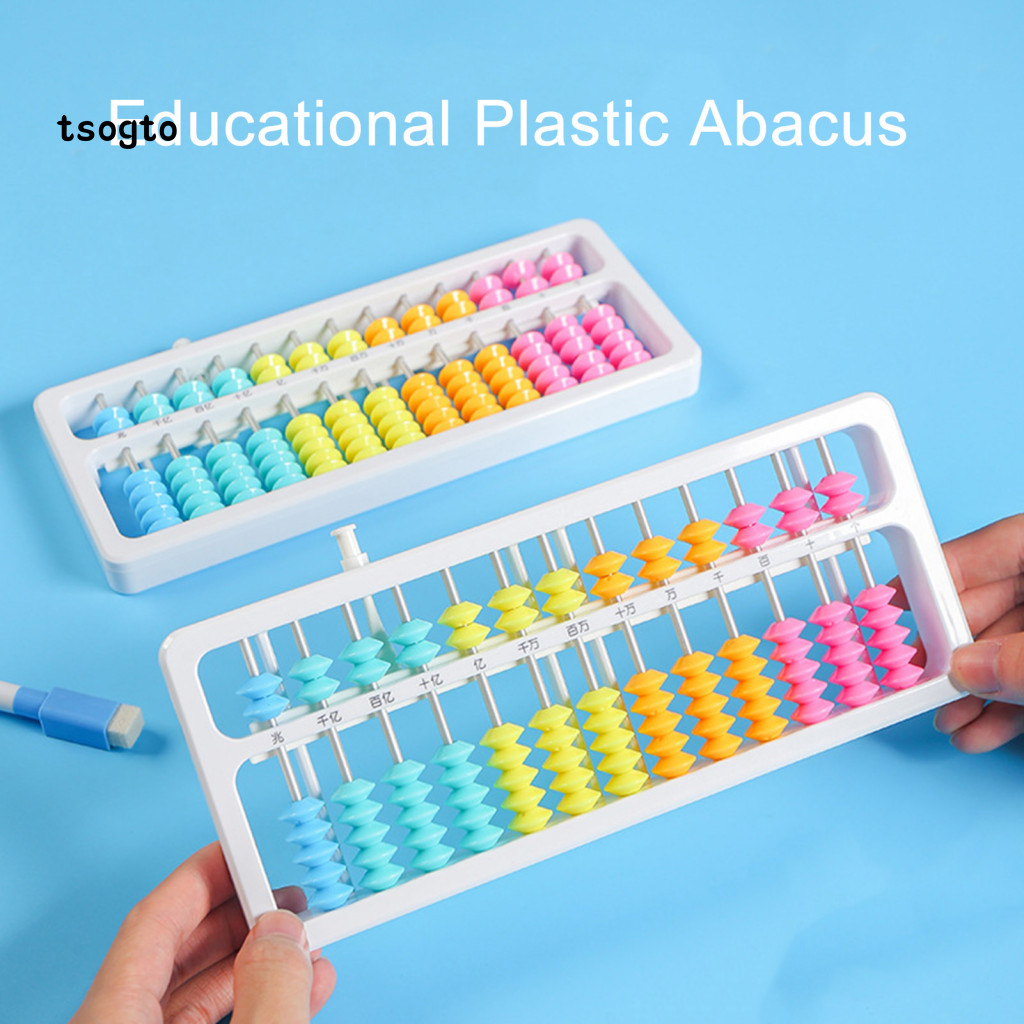 [TS] Educational Plastic Abacus Kids Plastic Abacus Colorful Kids ...