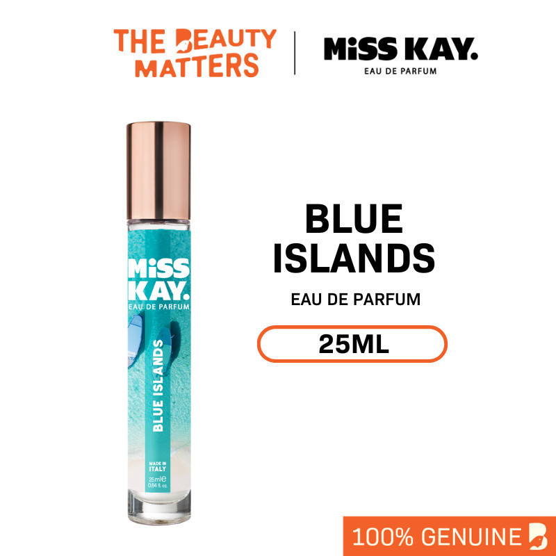 MiSS KAY Eau De Parfum Blue Islands (25ml) - Italy-made Breezy citrus ...