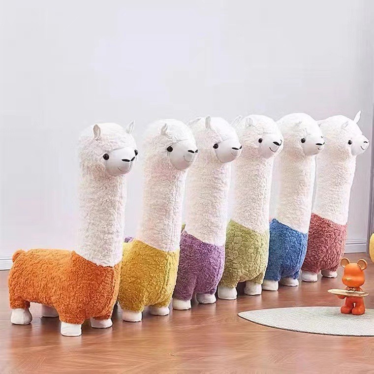 Alpaca Stool Living Room Balcony Shoe Changing Stool Influencer ...
