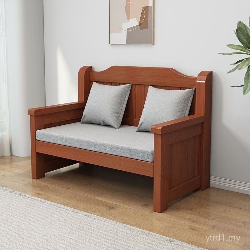 Solid Wood Sofa Chair Simple Household Living Room Small Apartment ...