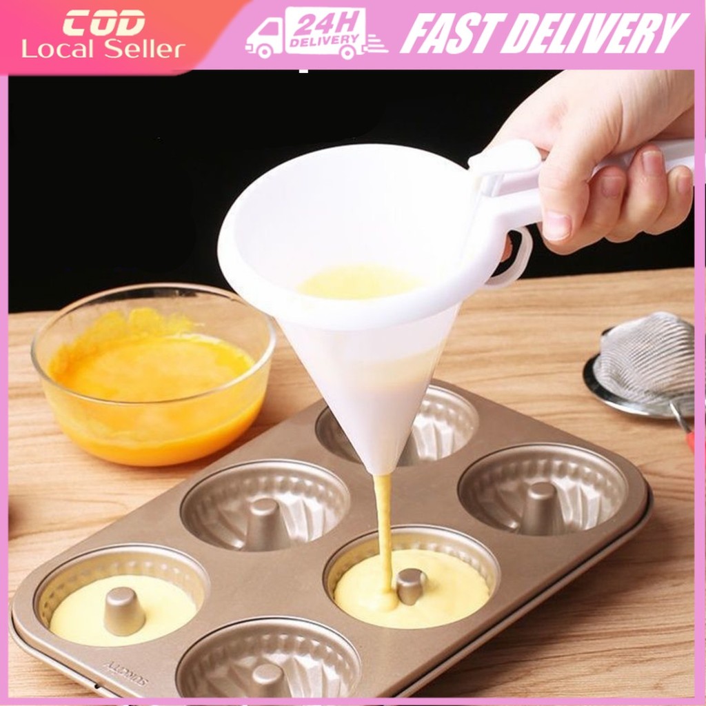Handheld cream portion funnel Adjustable Chocolate Candy Icing Funnel ...