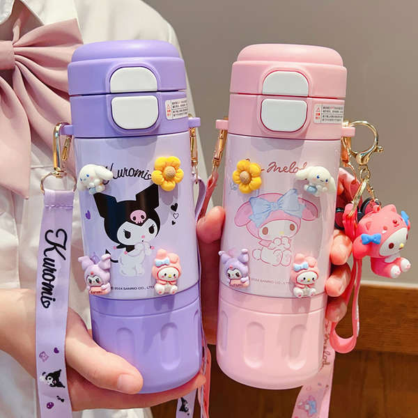 botol air tahan sejuk kuromi botol air tahan sejuk tumbler tahan sejuk kuromi Cawan Termos Kanak ...